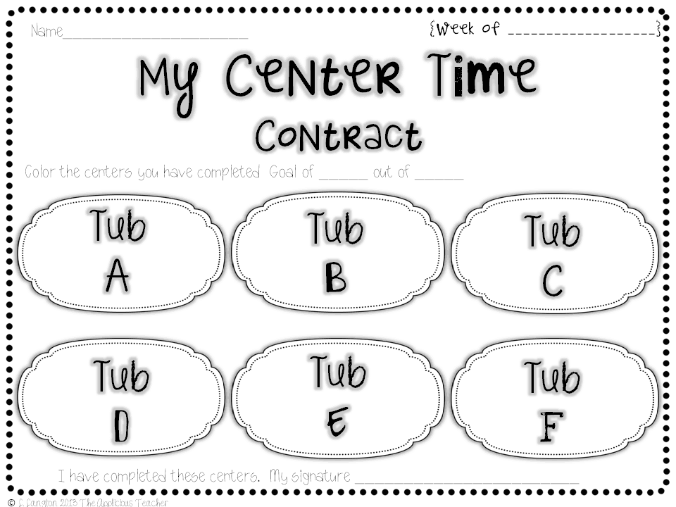 Math Center Tubs- Small Group Instruction for Math Time