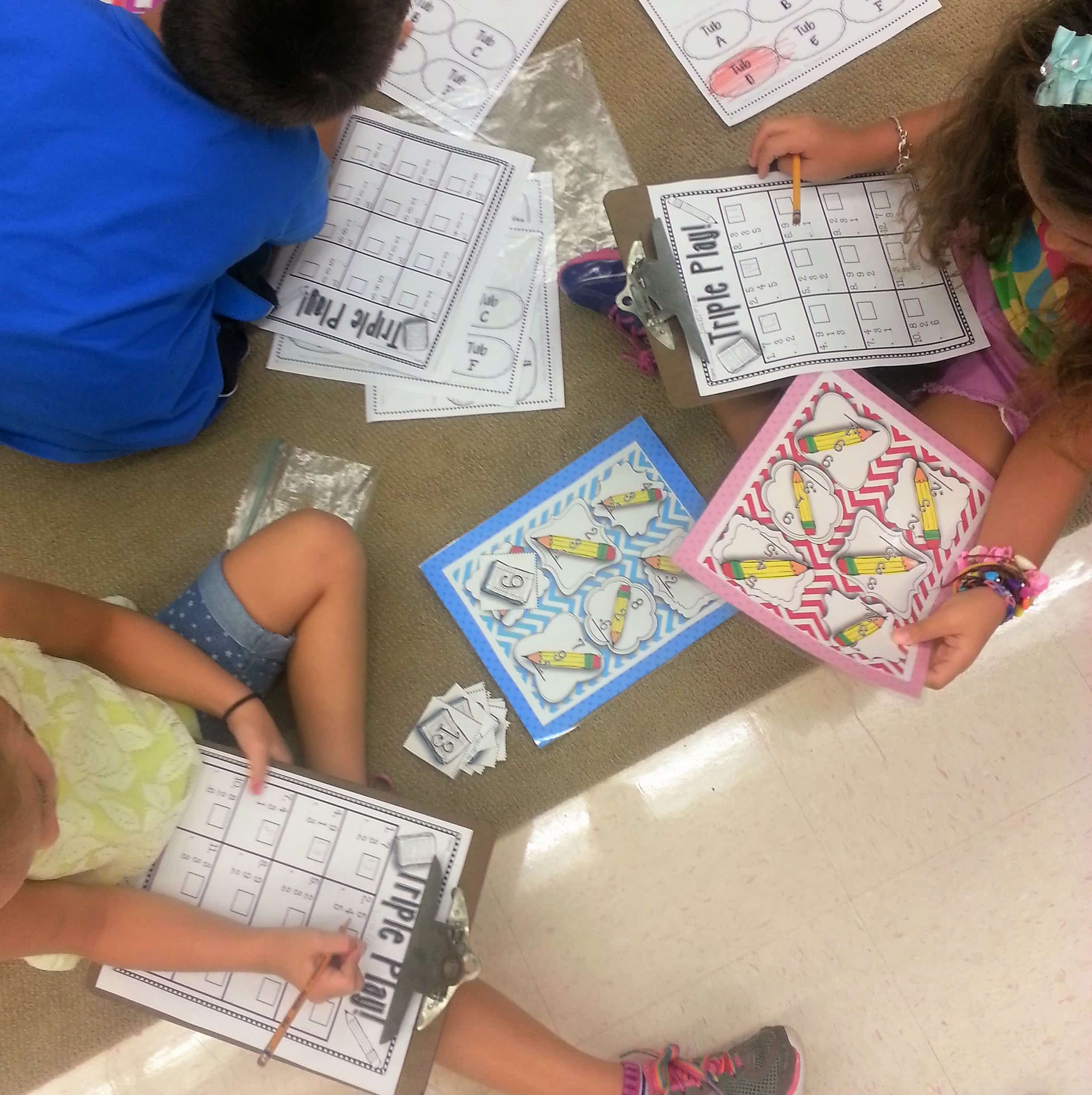 Math Center Tubs- Small Group Instruction for Math Time