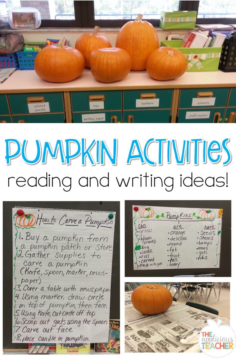 Pumpkin Activities for Reading, Writing, Math and Science