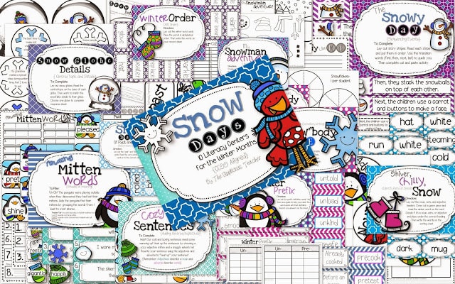 SnowDays-Literacy-Centers-PREVIEW - The Applicious Teacher