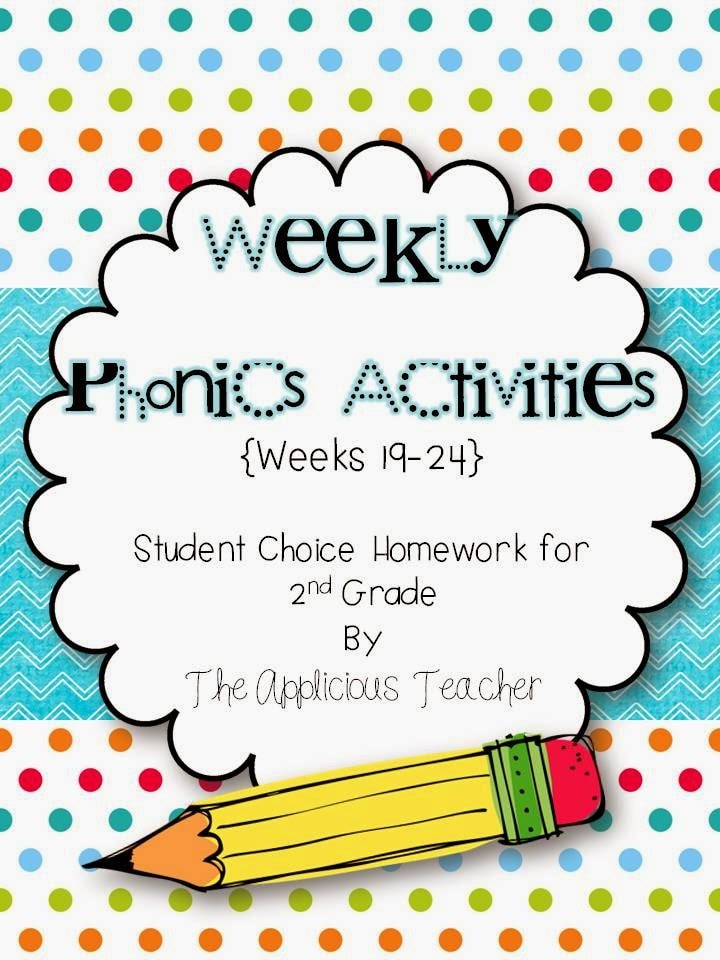 Second-Grade-Weekly-Phonics-HW-19-24 - The Applicious Teacher