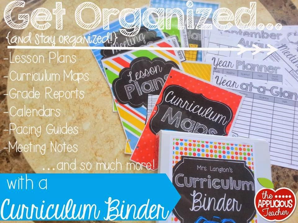 Curriculum-Binder - The Applicious Teacher
