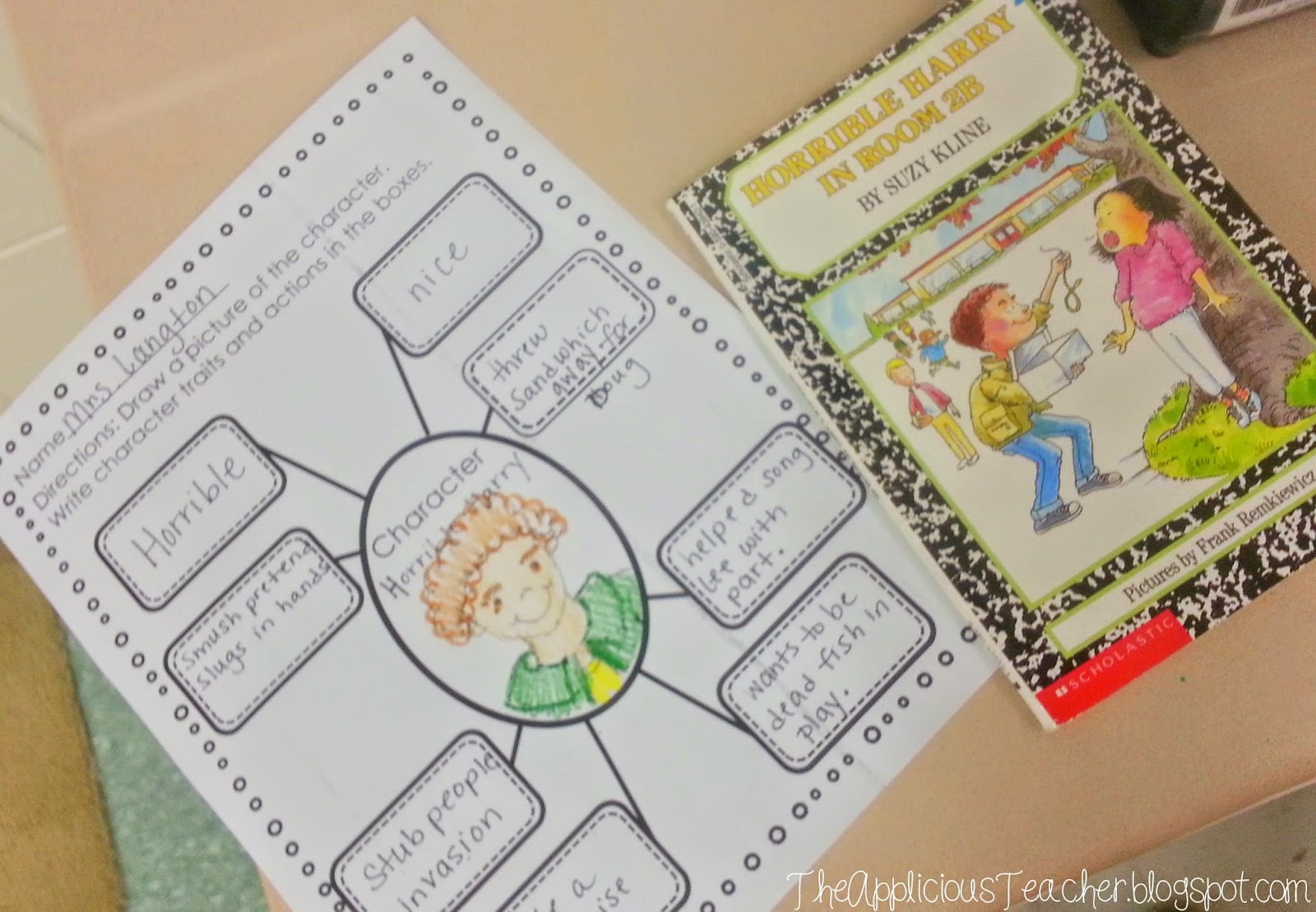 Character Traits with Horrible Harry and the Scientific Method - The ...