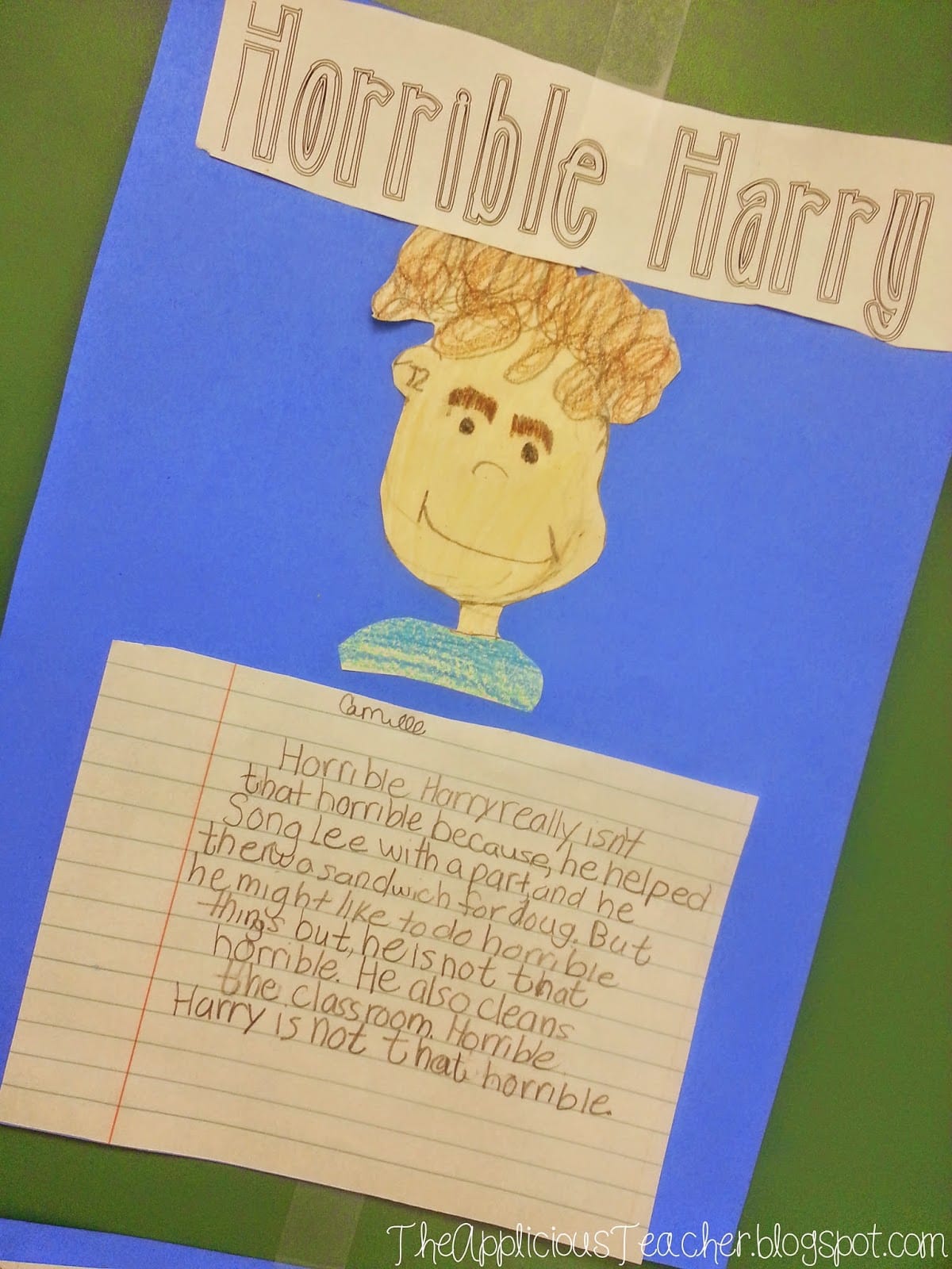 Character Traits with Horrible Harry and the Scientific Method - The ...