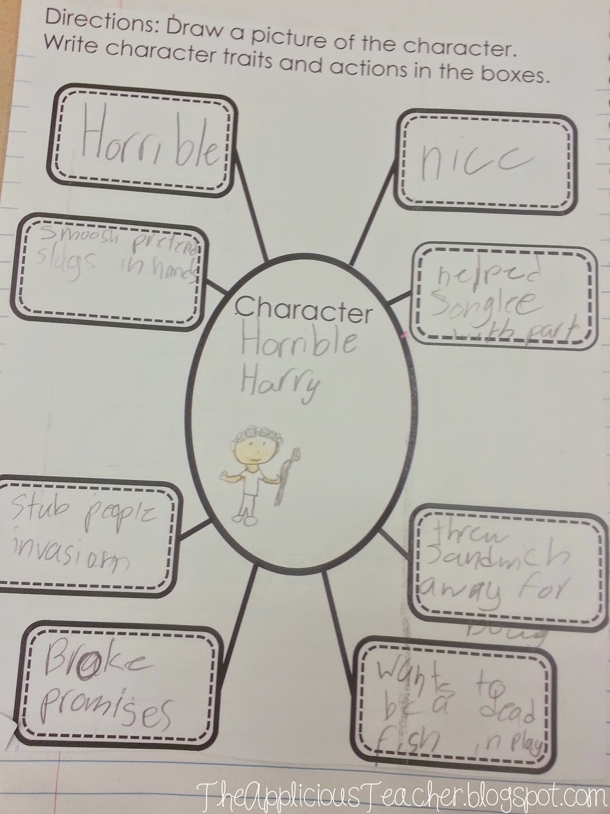 Character Traits with Horrible Harry and the Scientific Method - The ...