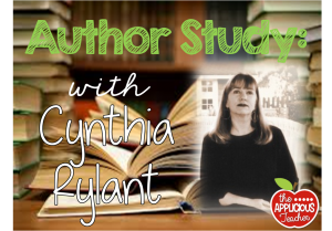 Cynthia Rylant- Author Study - The Applicious Teacher