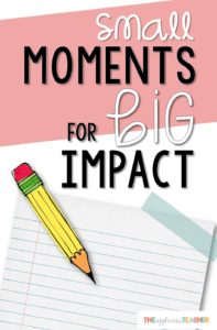 Small moments writing for big impact with narratives