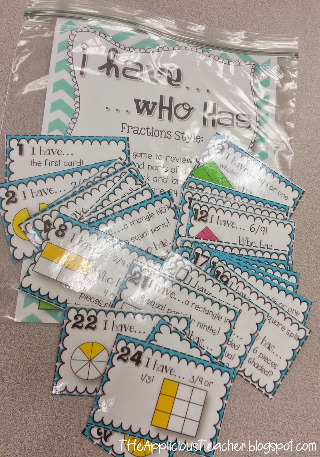 FractionGame - The Applicious Teacher