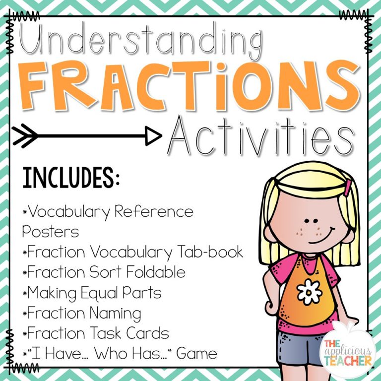 Introduction to Fractions Activities and Lessons for Third Grade