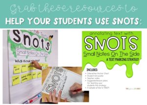 Using SNOTS to Teach Kids How to Annotate Text