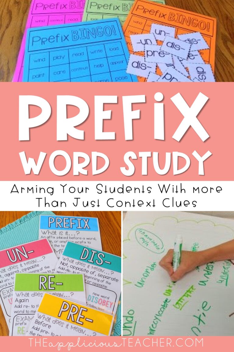 Prefix lesson plans and activities - The Applicious Teacher