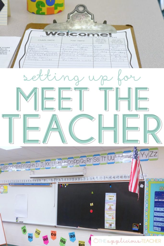 Meet the Teacher blog post - The Applicious Teacher