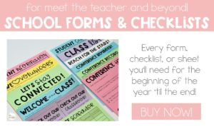 school forms and checklists - The Applicious Teacher