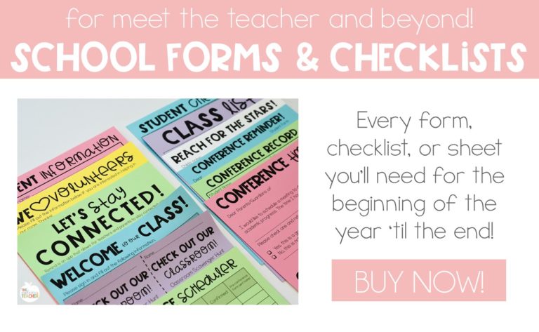 Getting Ready for Back to School: Setting Up for Meet the Teacher