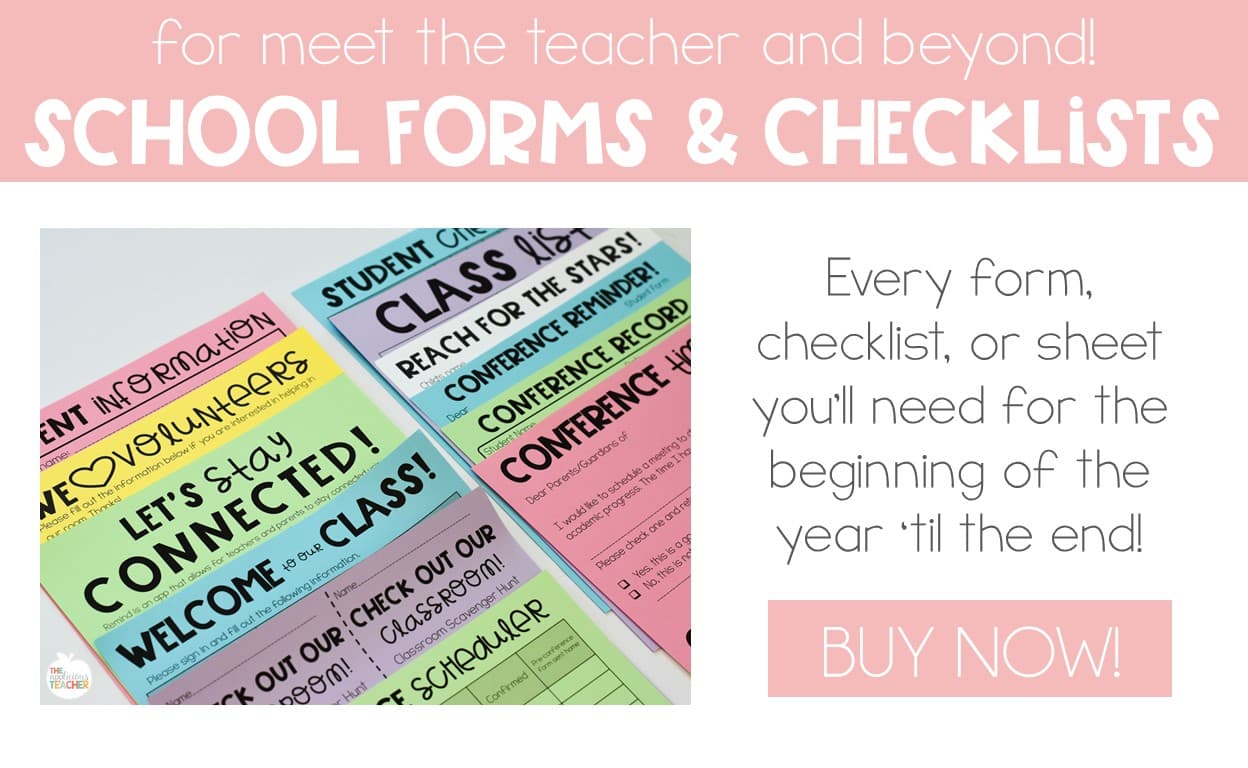 Getting Ready for Back to School: Setting Up for Meet the Teacher