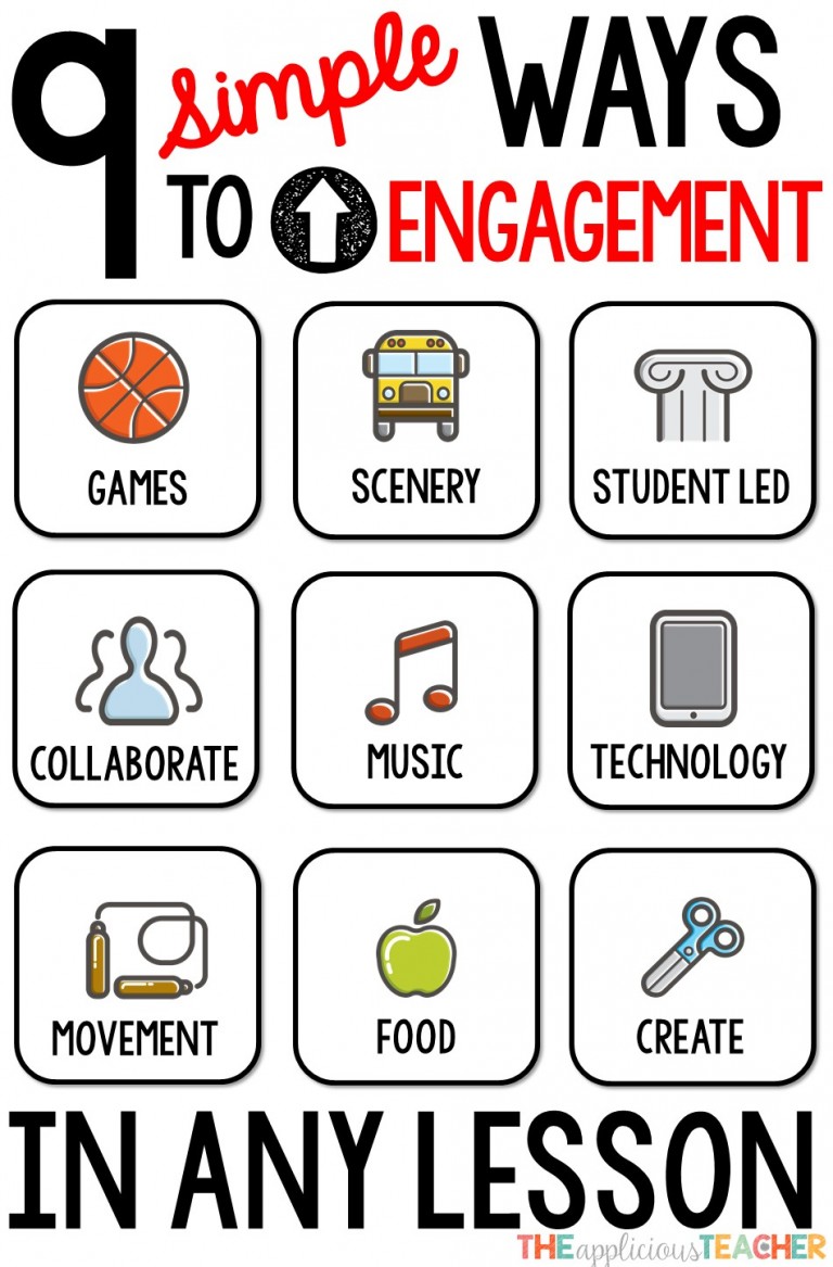 9 Ways to Up the Engagement of Any Lesson - The Applicious Teacher
