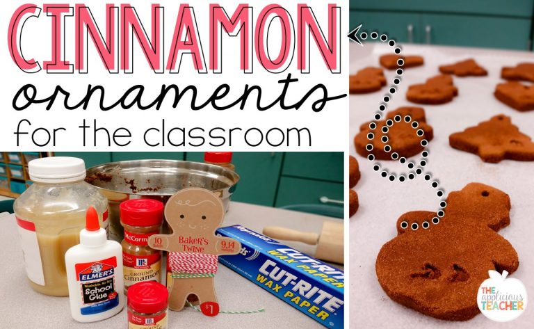 Cinnamon Ornaments for the Classroom - The Applicious Teacher