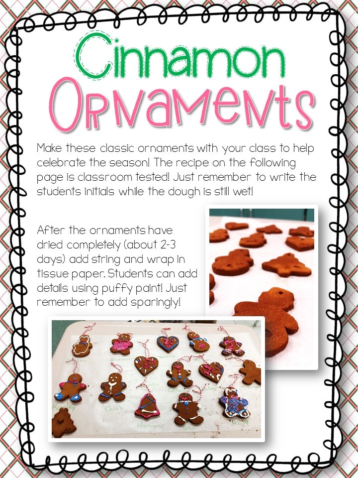 cinnamon ornaments recipe and directions - The Applicious Teacher