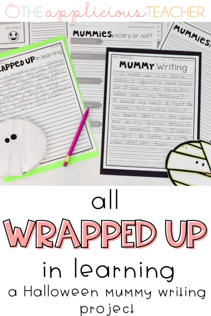 Halloween Mummy Writing Activity - The Applicious Teacher