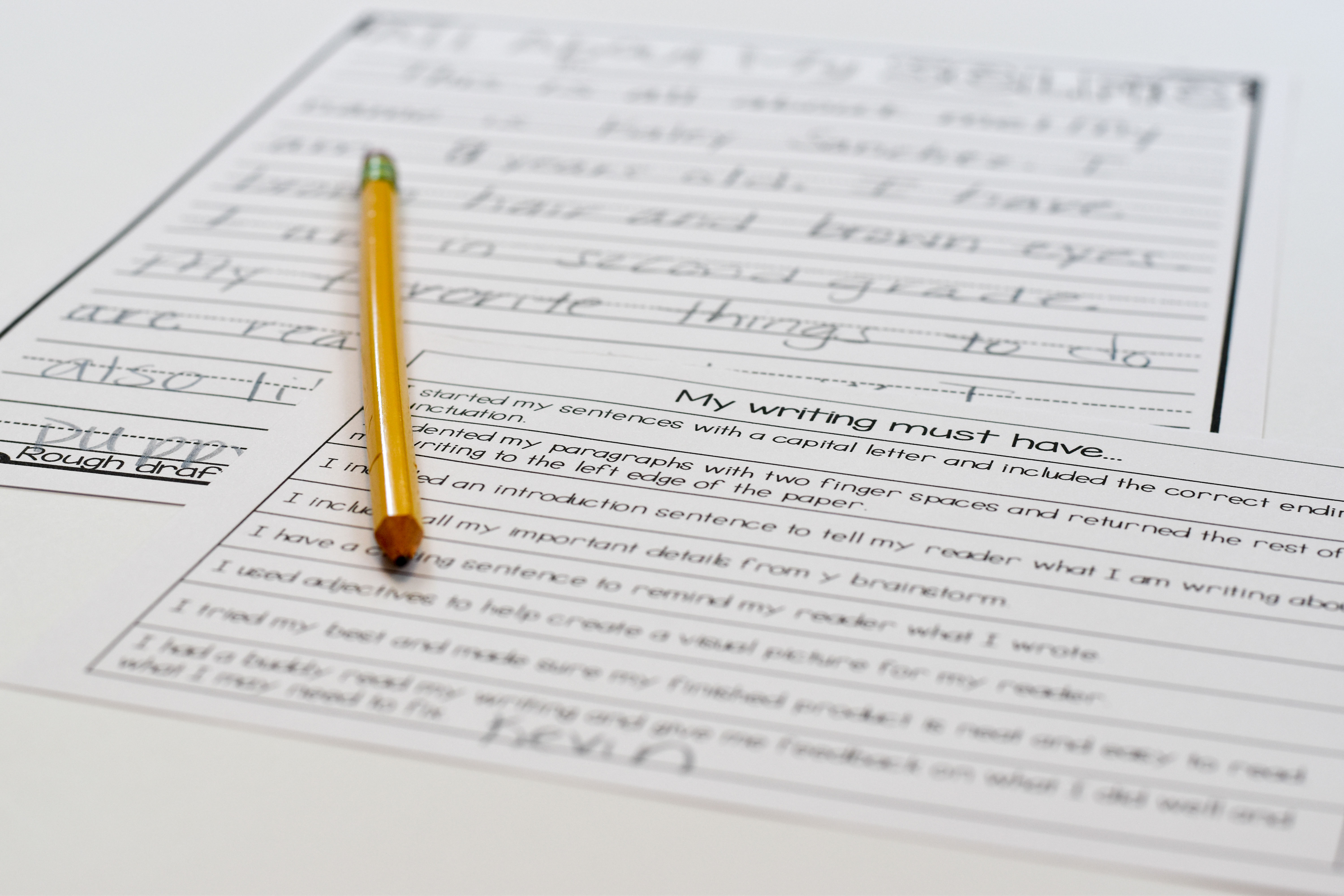 All About Me Writing: A Back to School Writing and Craft