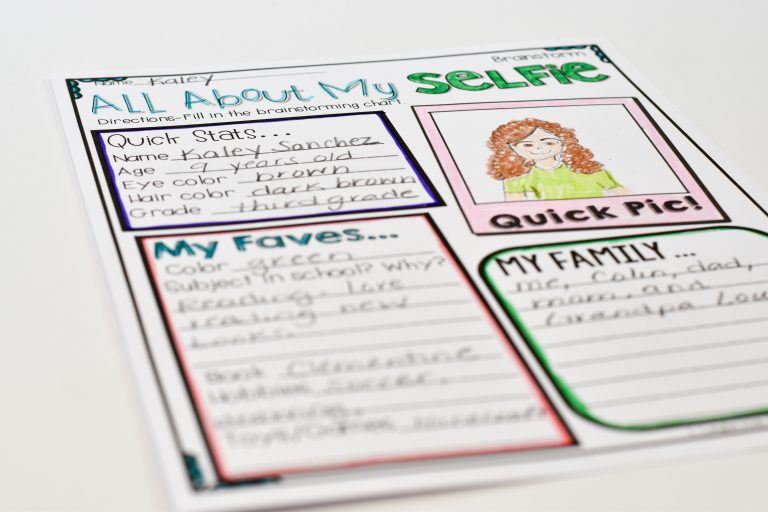 All About Me Writing: A Back to School Writing and Craft