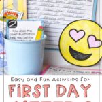 first day jitters emoji writing activity for back to school