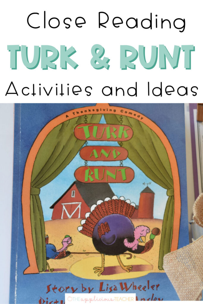 Turk and Runt Close Reading Activities for Thanksgiving