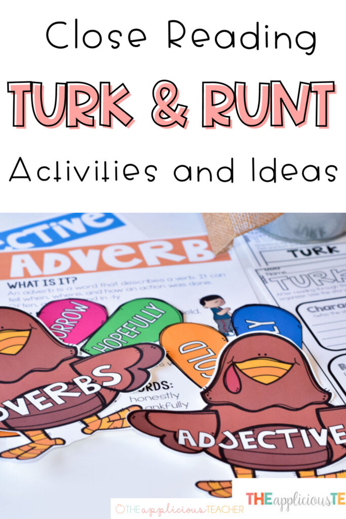 Turk and Runt Close Reading Activities for Thanksgiving