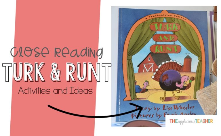 Turk and Runt Close Reading Activities for Thanksgiving