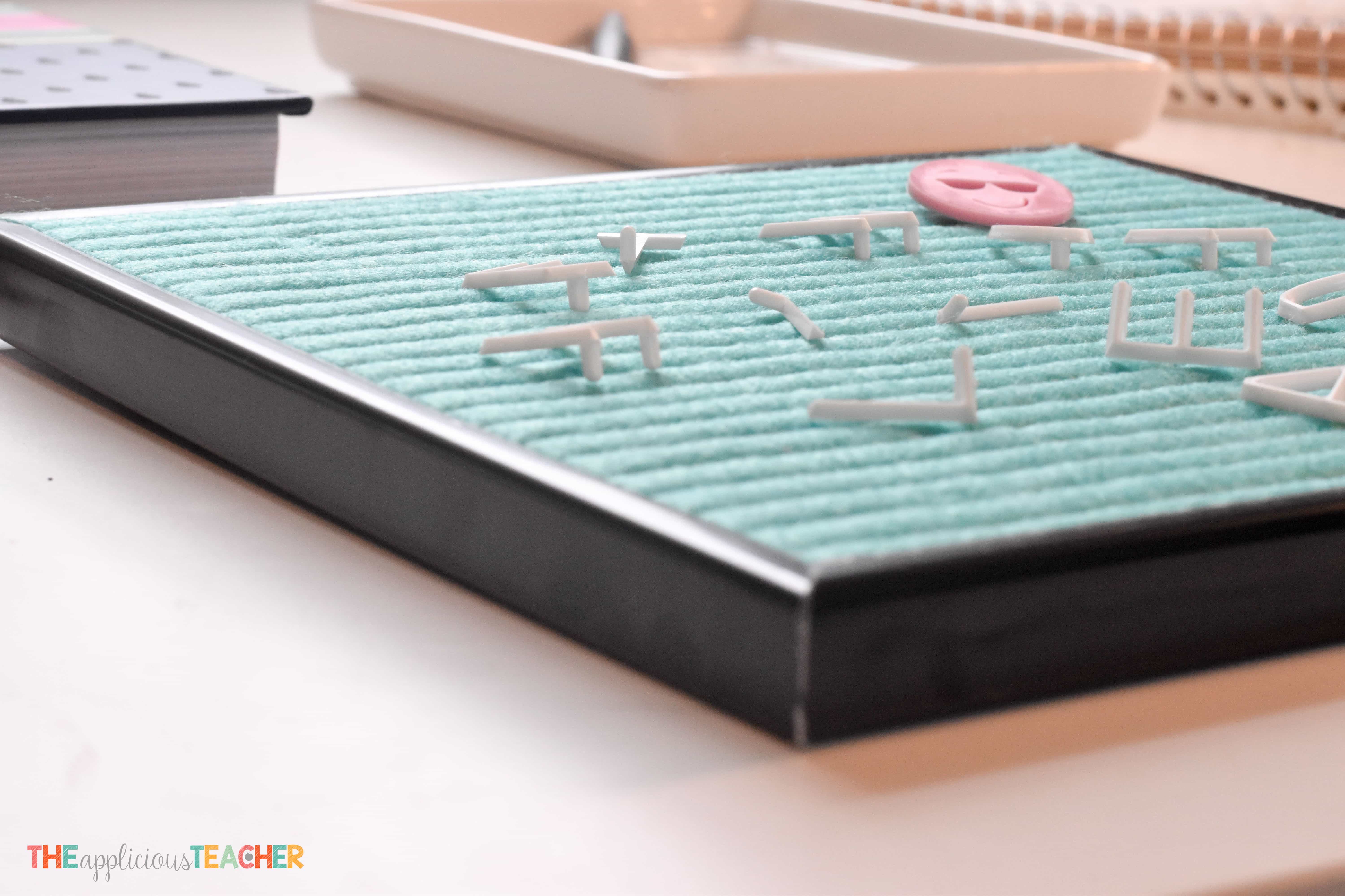 Felt Letter Board in the Classroom Ideas