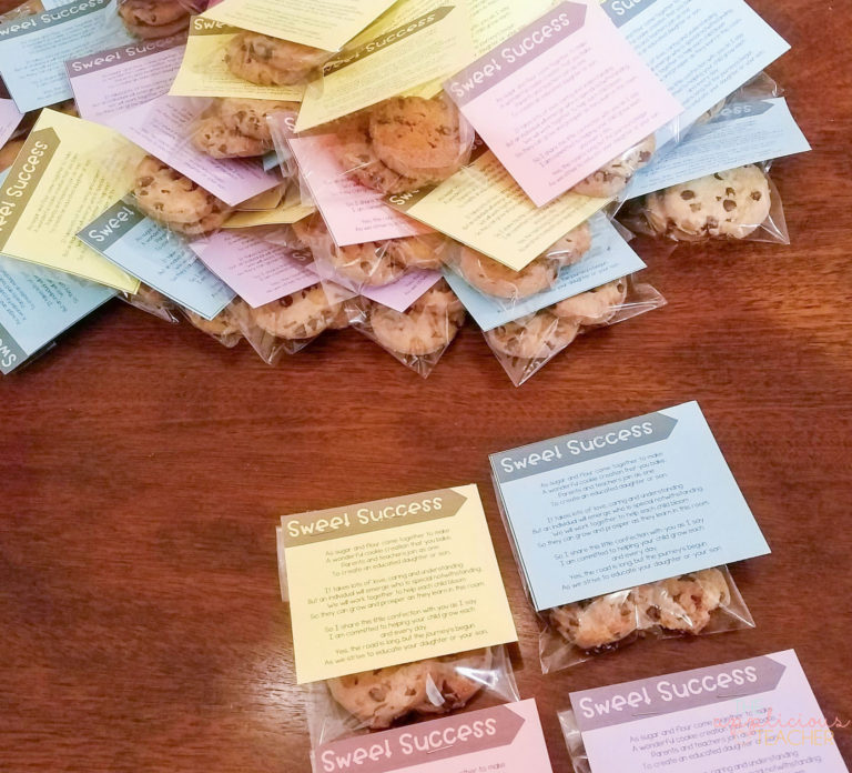 Open House Gift: Sweet Success Cookie Poem - The Applicious Teacher