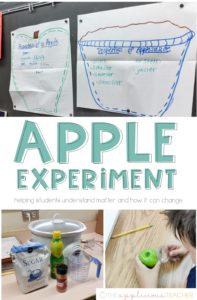 Properties of Matter Apple Experiment - The Applicious Teacher