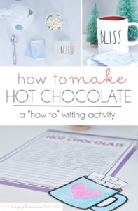 How to Writing: How to Make Hot Chocolate Writing Activity and Craft ...
