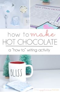 How to Writing: How to Make Hot Chocolate Writing Activity and Craft ...