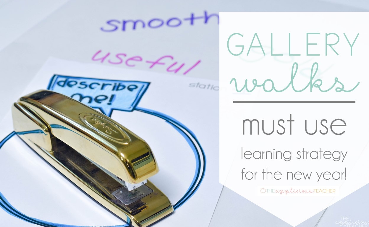 gallery walks teaching strategy blog post - The Applicious Teacher