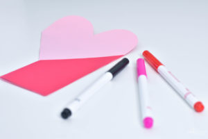 Easy Valentine's Day Classroom Craft: Hidden Heart Bookmark