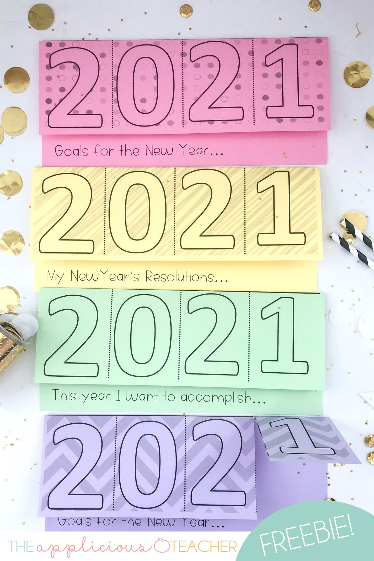new years resolution activity freebie - The Applicious Teacher