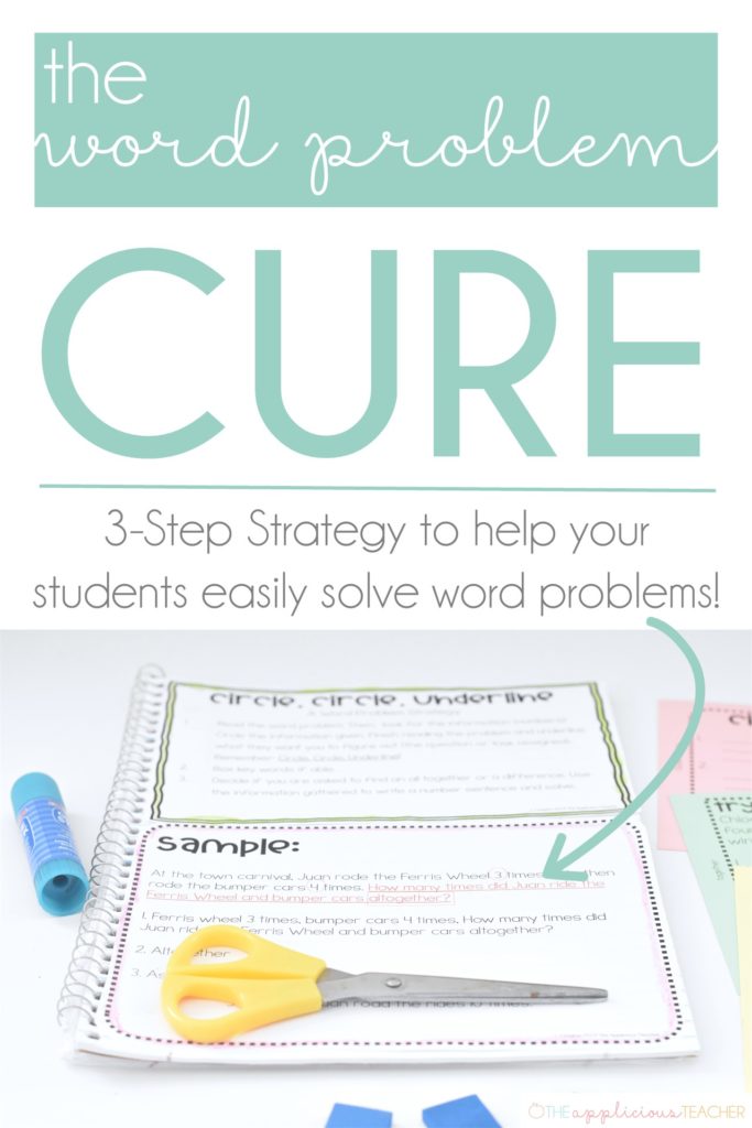 the word problem cure - The Applicious Teacher