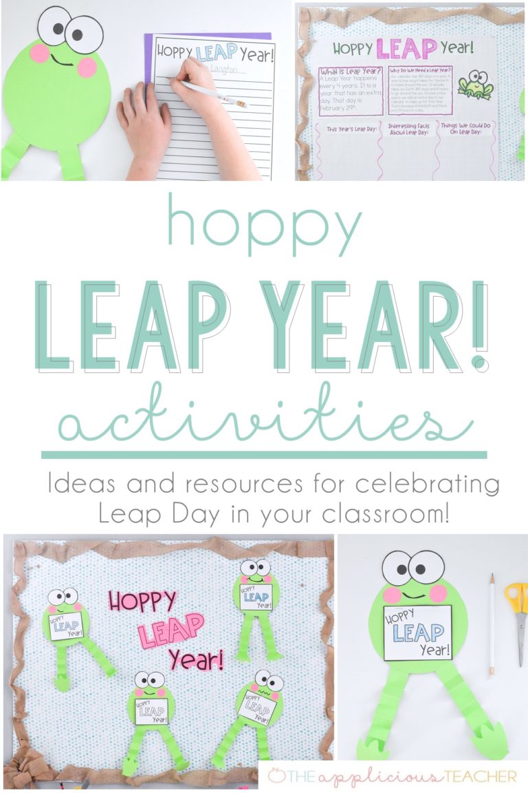 Hoppy Leap Year Activities Pin 2 - The Applicious Teacher
