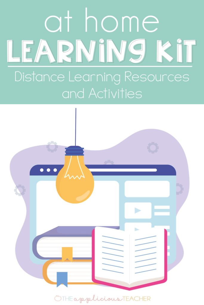 at home learning kit pin - The Applicious Teacher