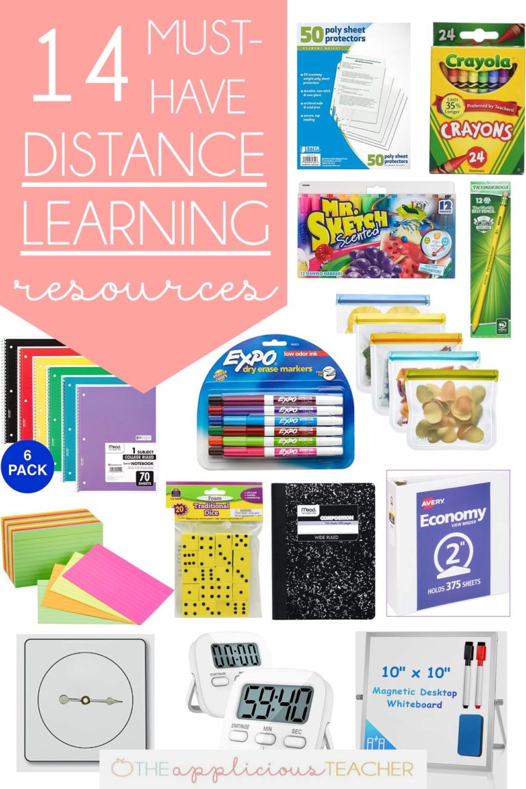 14 Items to Get Started with Distance Learning - The Applicious Teacher