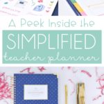A Peek Inside the Simplified Teacher Planner - The Applicious Teacher