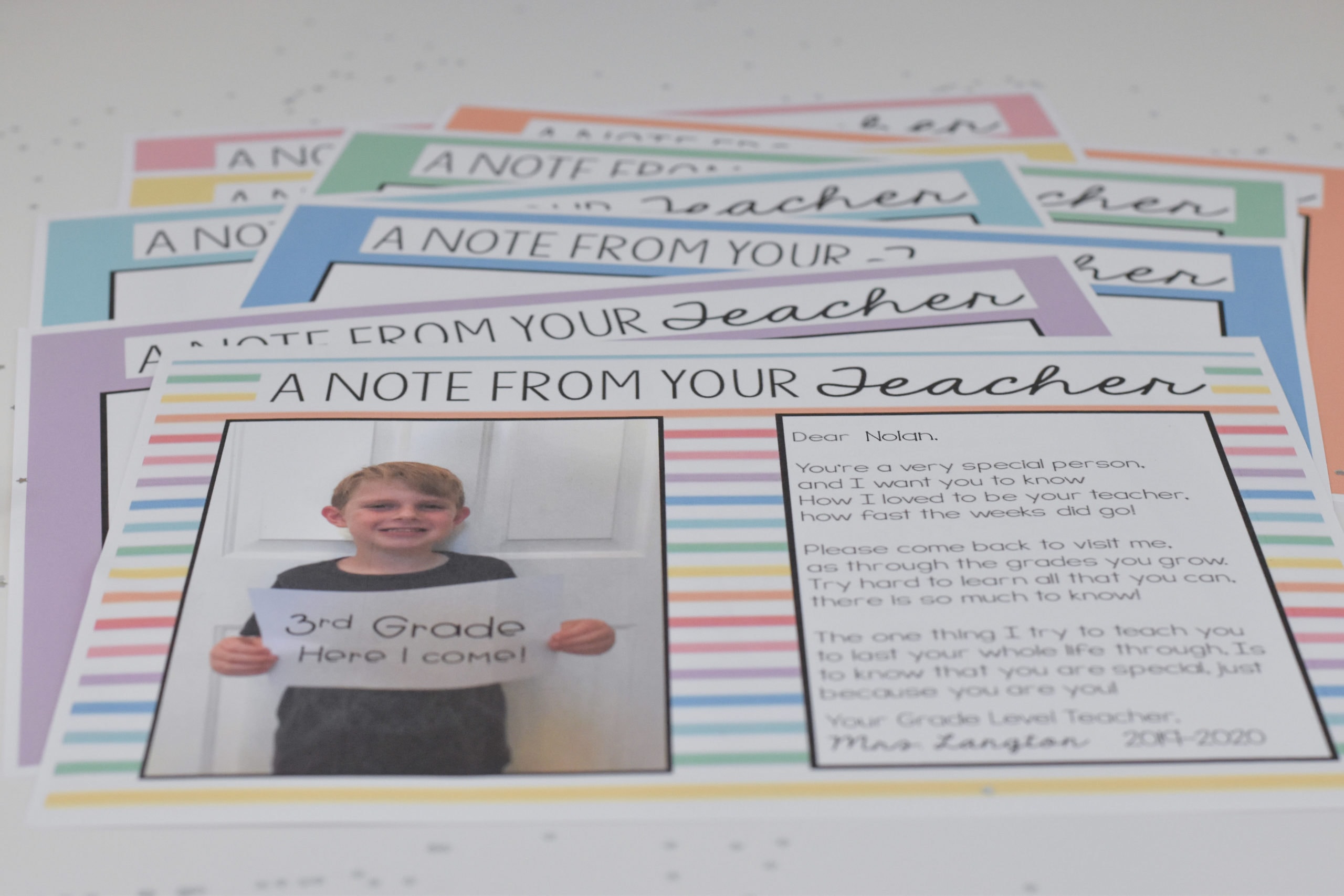 Easy End of Year Student Letter Gifts - The Applicious Teacher