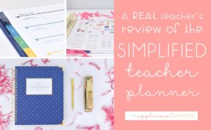 A Peek Inside the Simplified Teacher Planner - The Applicious Teacher