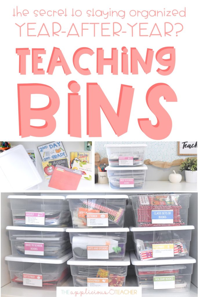 the secret to classroom organization pin - The Applicious Teacher