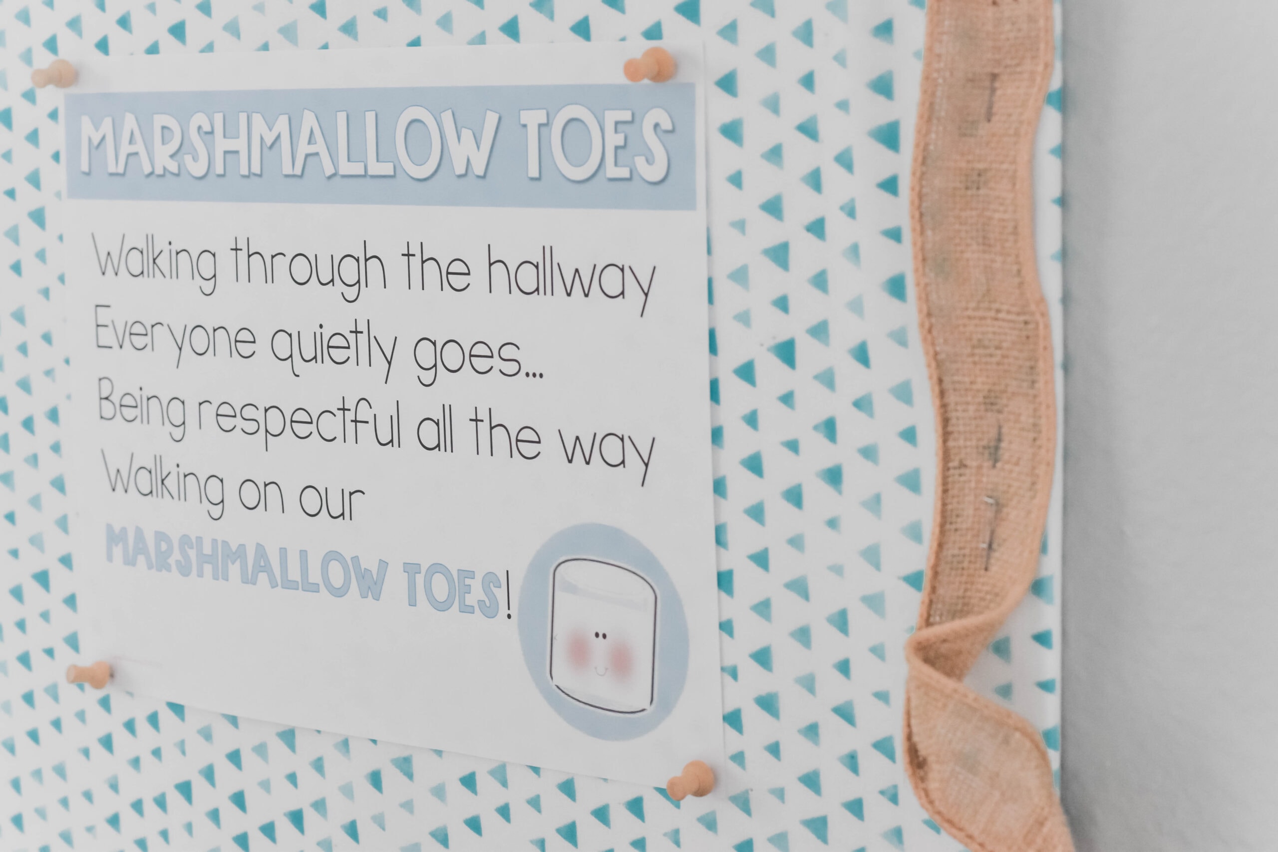 Marshmallow Toes: The Secret to a Quiet Line - The Applicious Teacher