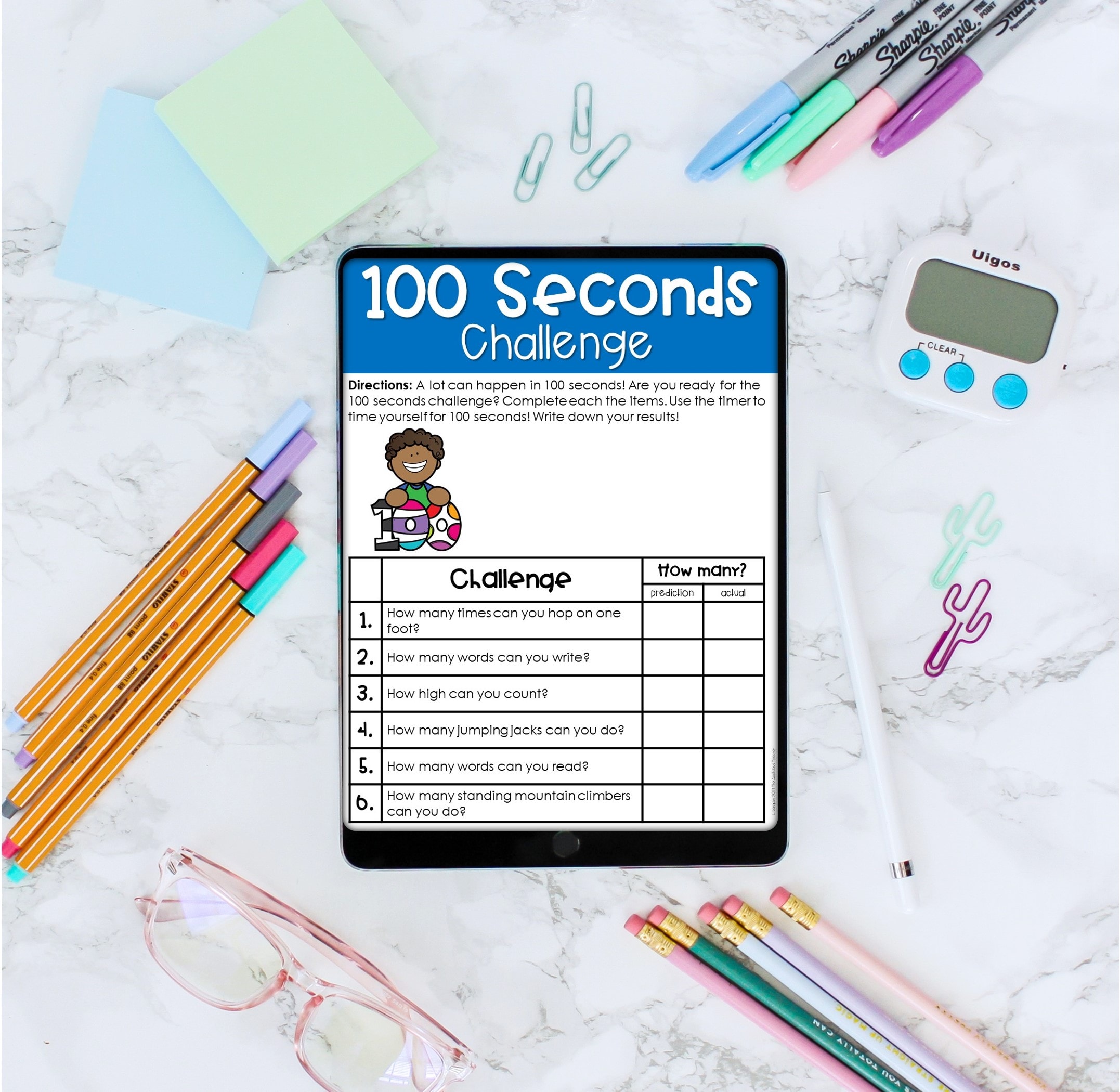 100th Day of School Activities for Your Virutal Classroom