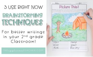 Brainstorming sheets for better writing in 2nd grade