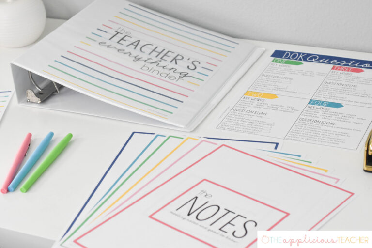 Teacher Binder: The Teacher's Everything Binder Set and How You Can ...
