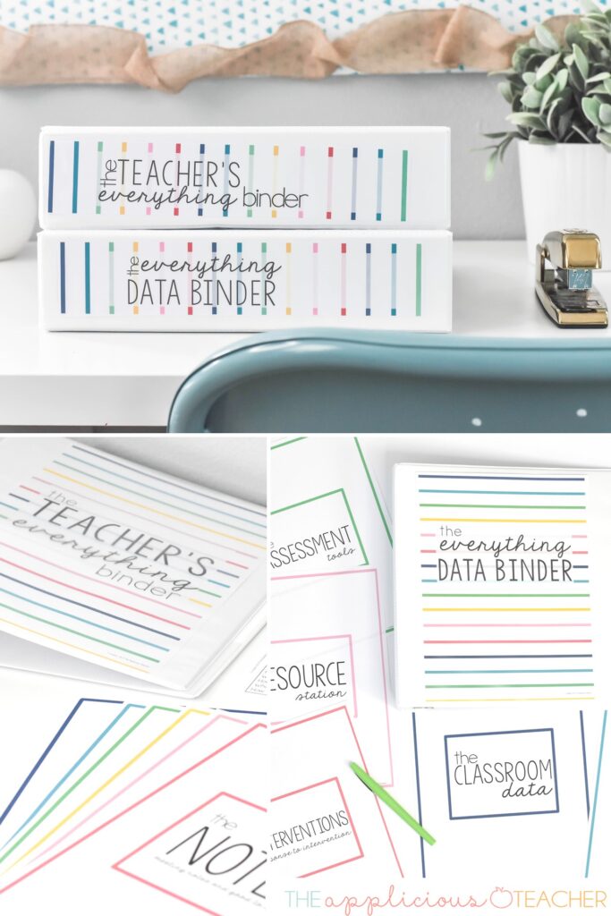 simple teacher binder - The Applicious Teacher